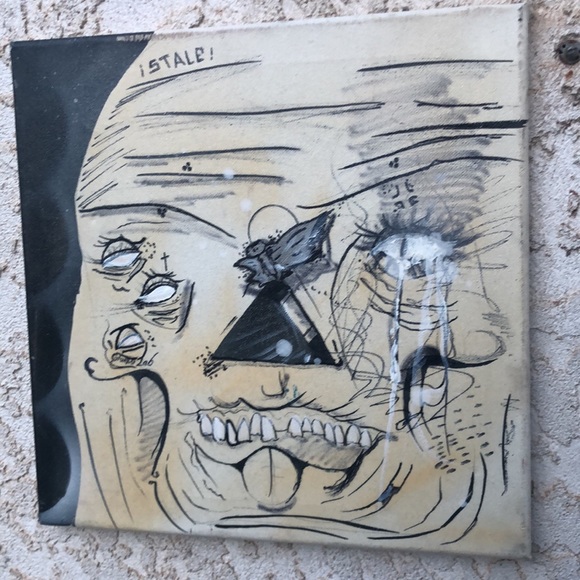 Art | Original Creep Face Graffiti Style Street Art Painting Face With ...